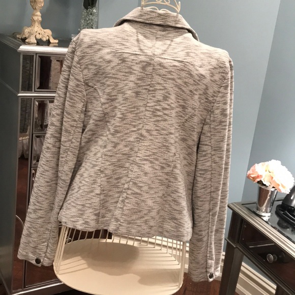 CAbi | Jackets & Coats | Zip Up Black And White Marble Jacket | Poshmark